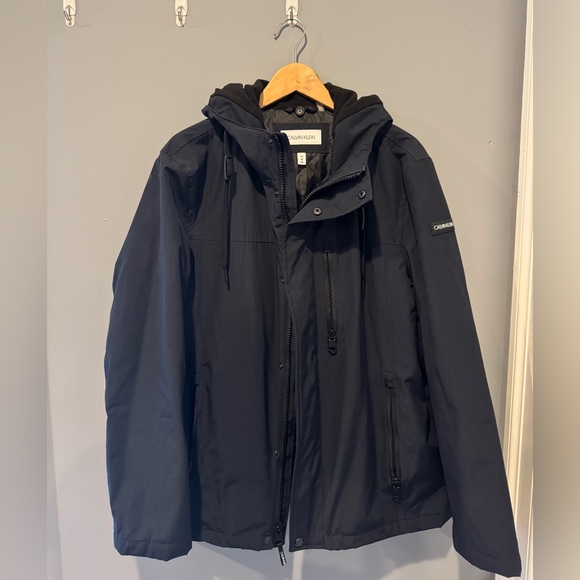 Calvin Klein | Jackets & Coats | Calvin Klein Mens Navy Raincoat | Poshmark